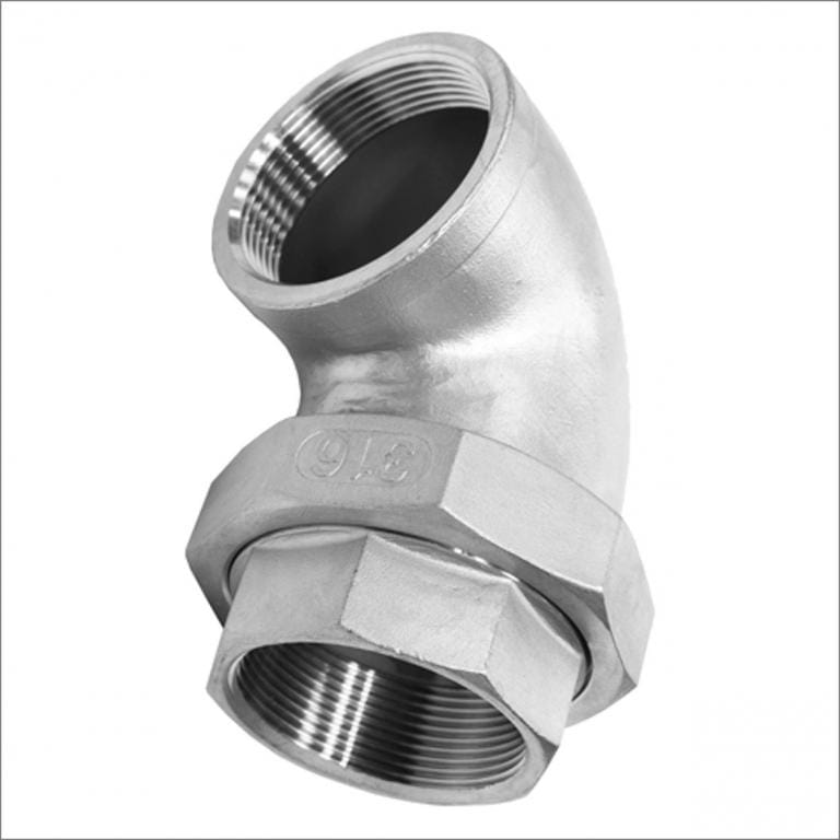 Elbow Union Cone Seat BSPP Stainless Steel - Pipe Dream Fittings Ltd