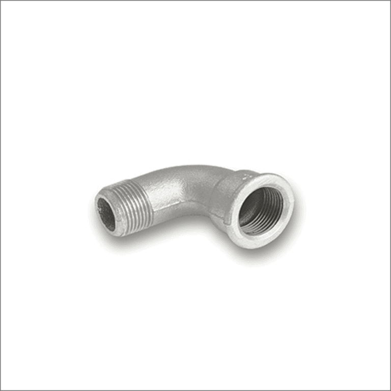 Short Bend 90° Male/Female Galvanised Malleable Iron Pipe Fitting