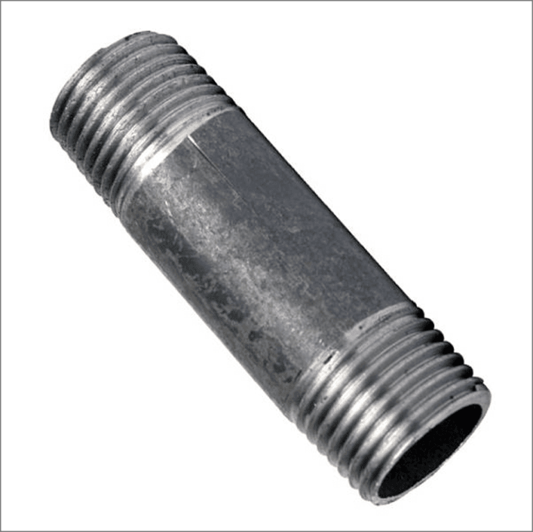 Black Malleable Barrel Nipple - Pipe Dream Fittings Ltd