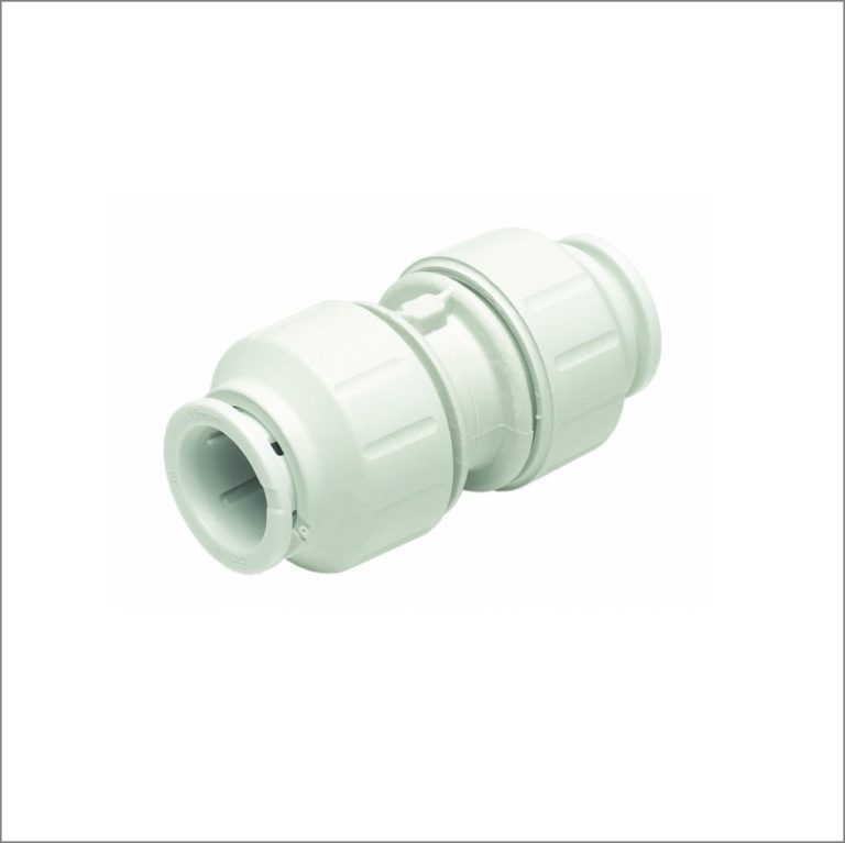 Straight Coupler White John Guest SpeedFit Fitting - Pipe Dream Fittings