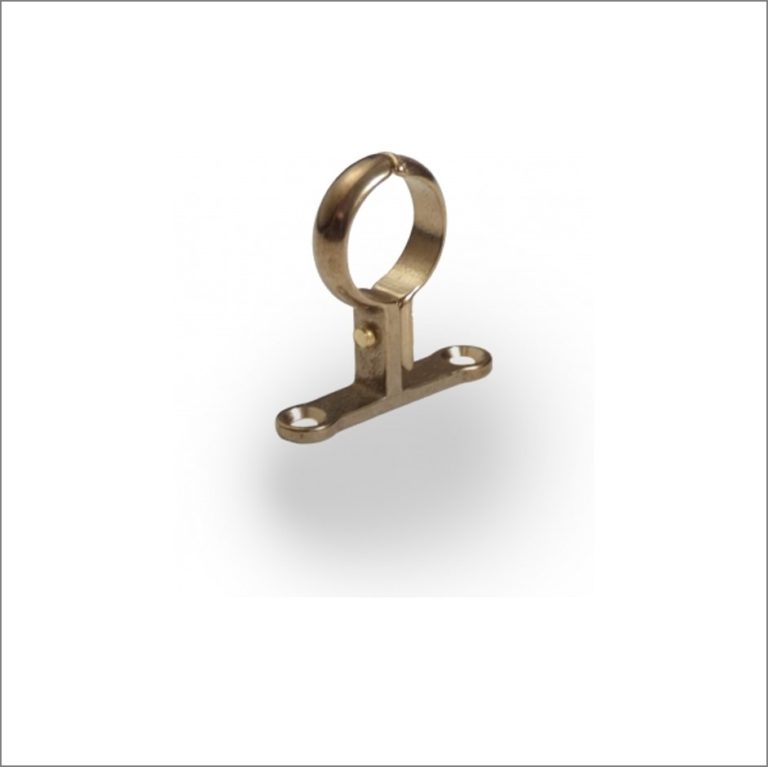 Cast Pipe Clip School Board - Brass - Pipe Dream Fittings