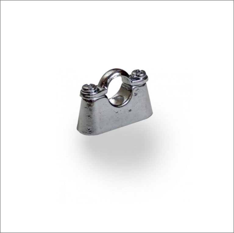 Pressed Pipe Clips - Chrome - Pipe Dream Fittings