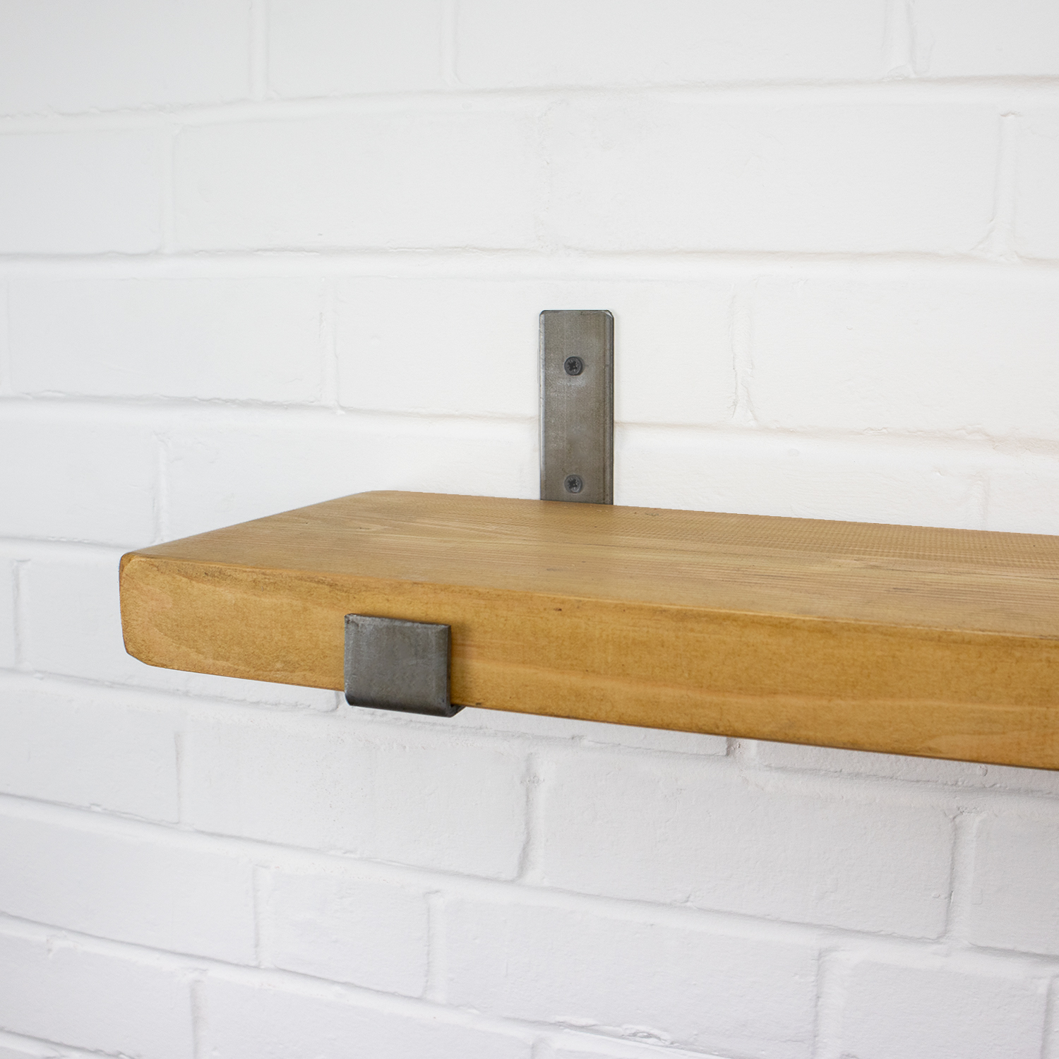 Rustic Curved Lip Shelf Brackets | Industrial Style - Pipe Dream Fittings