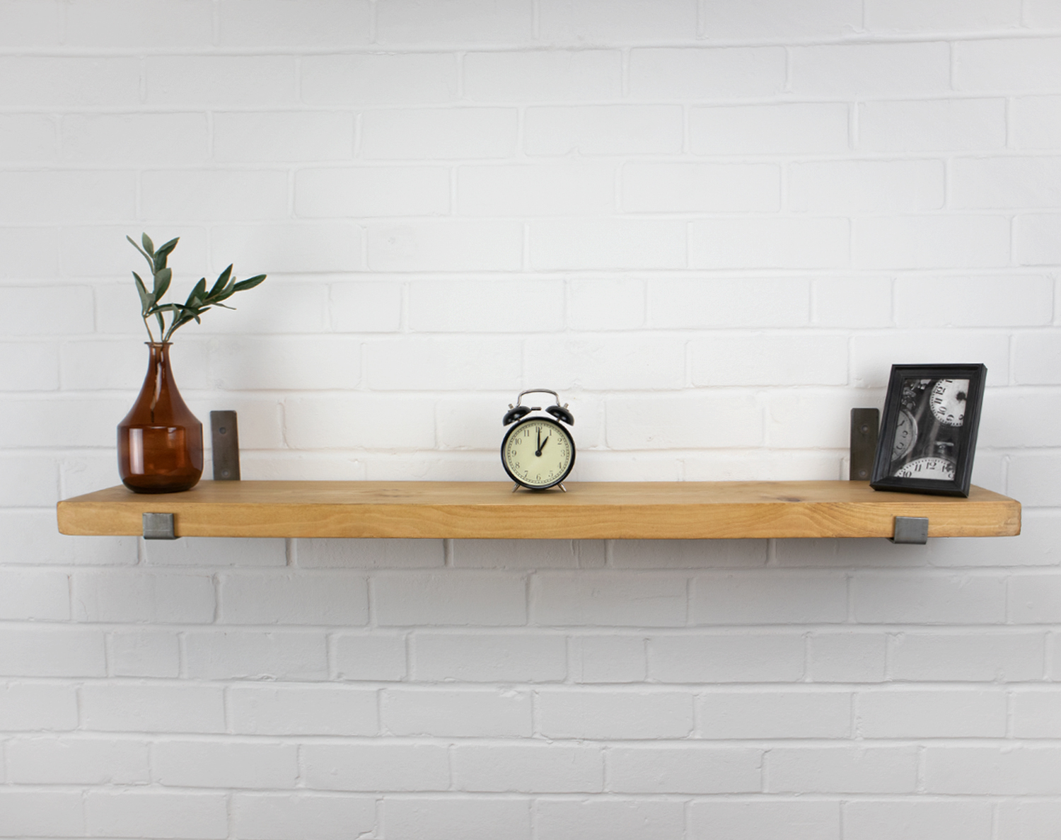 Rustic Curved Lip Shelf Brackets | Industrial Style - Pipe Dream Fittings