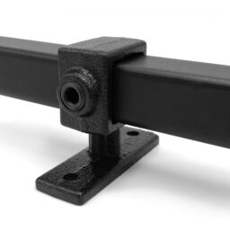 Black Square Handrail Bracket 25MM - Pipe Dream Fittings