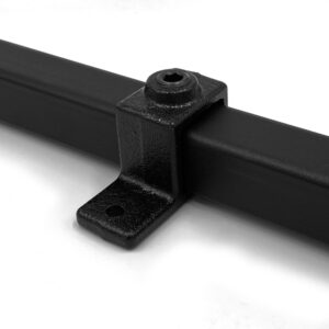 Black Square Single Fixing Pad 25MM - Pipe Dream Fittings