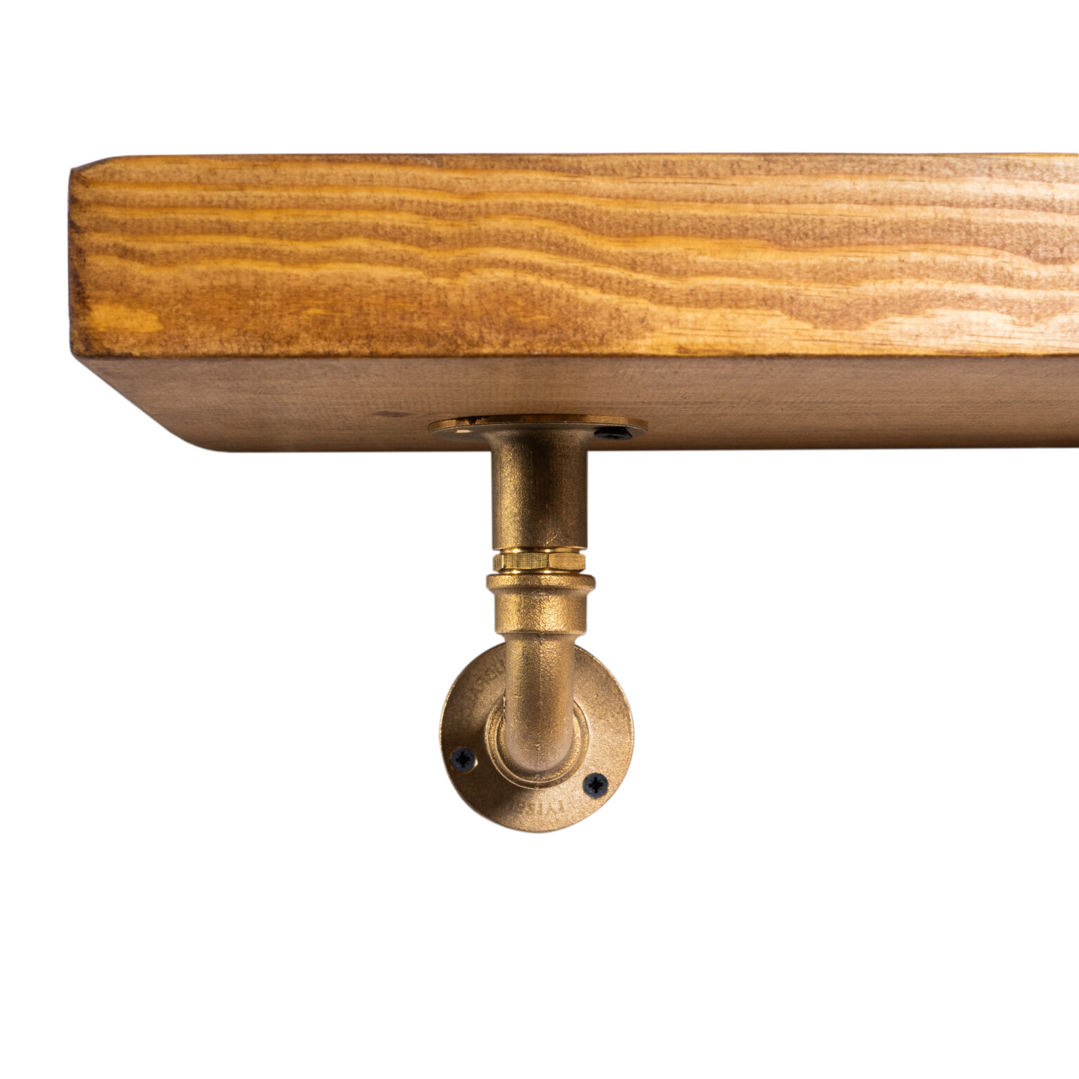 Brass Pipe Long Bend Brackets | Industrial Pipe Style - Pipe Dream Fittings