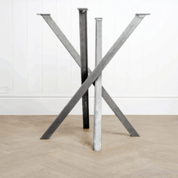 Helix Industrial Steel Table Legs - Pair - Pipe Dream Fittings