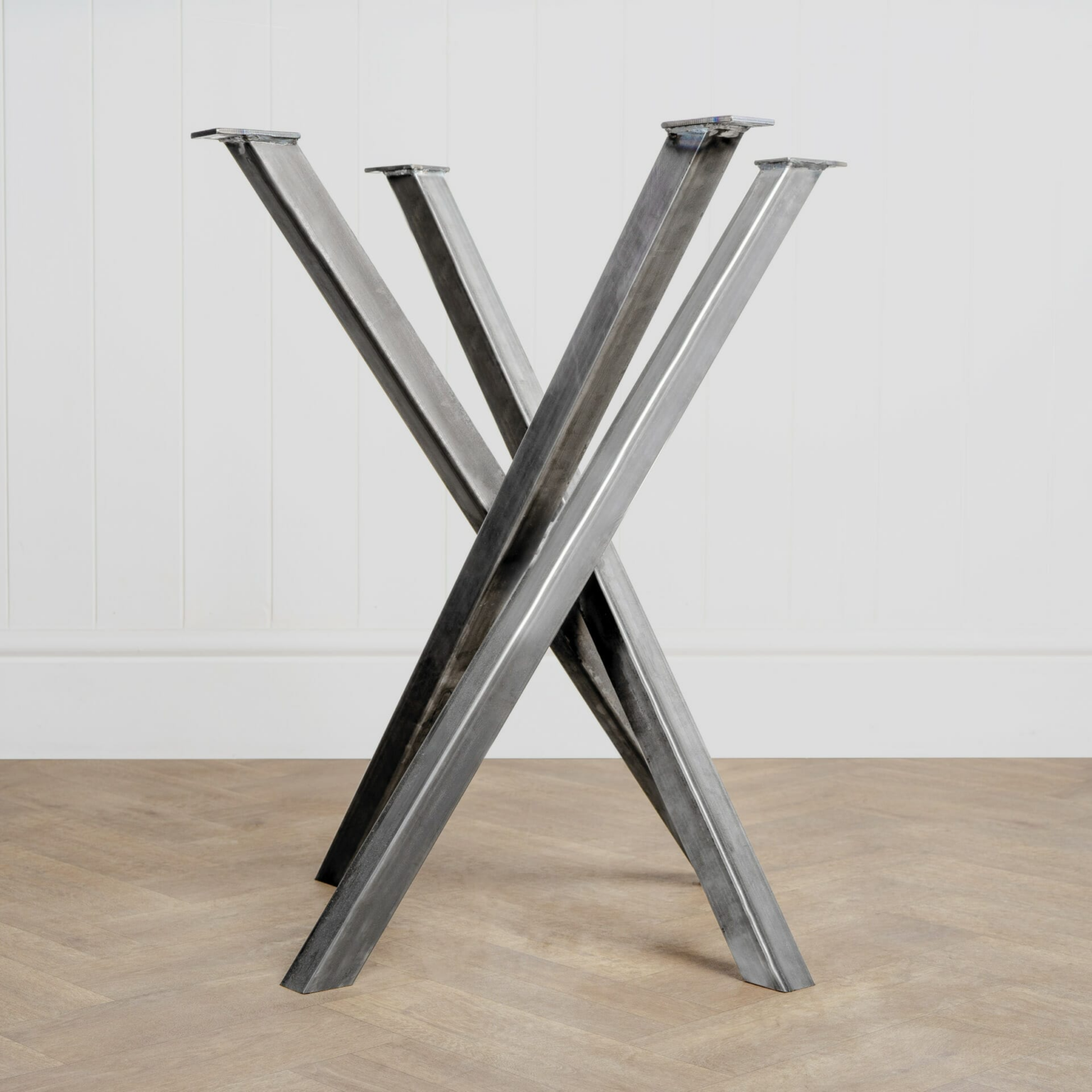 Helix Industrial Steel Table Legs - Pair - Pipe Dream Fittings
