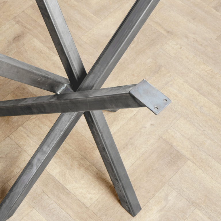 Helix Industrial Steel Table Legs - Pair - Pipe Dream Fittings