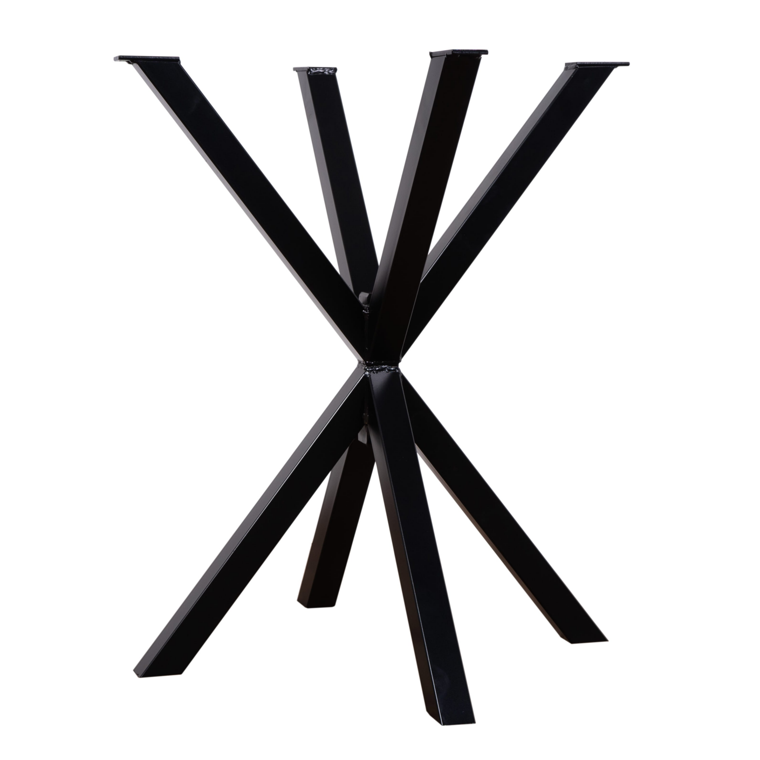 Intersecting X Industrial Steel Table Leg - Pipe Dream Fittings