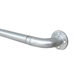 Galvanised Key Clamp Wall Mounted Handrail Curved Safety Barrier Kit ...