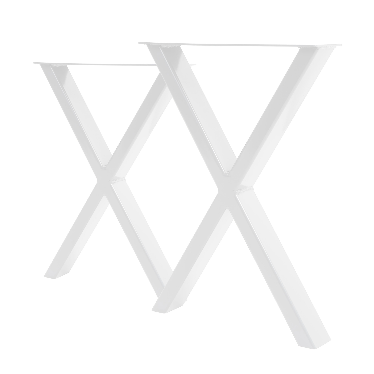 X Industrial Steel Bench Legs – Pair - Pipe Dream Fittings