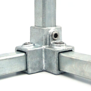 Galvanised Square Three Way Elbow 40MM - Pipe Dream Fittings