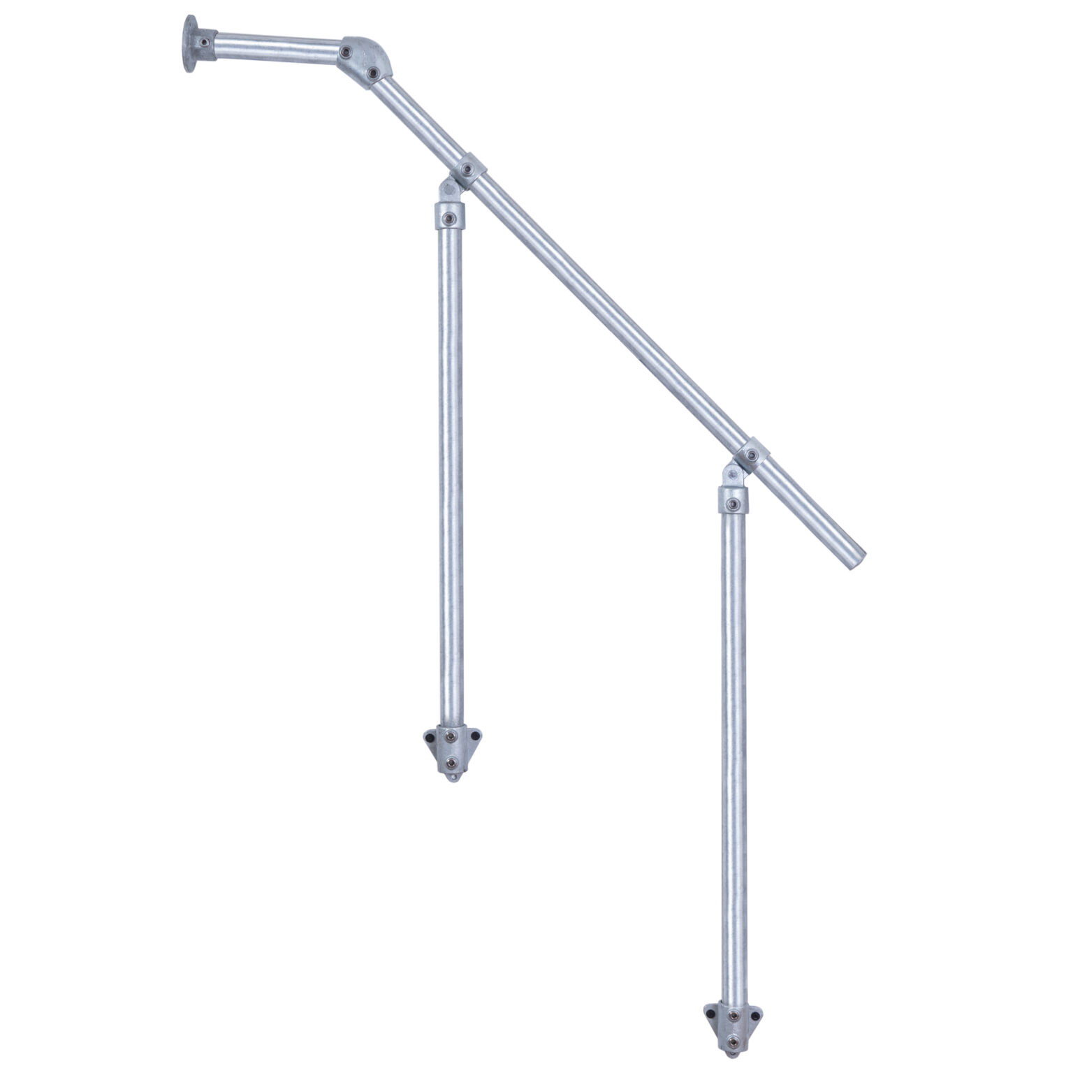 Adjustable Side Mounted to Wall Stair Handrail Kit - Pipe Dream Fittings