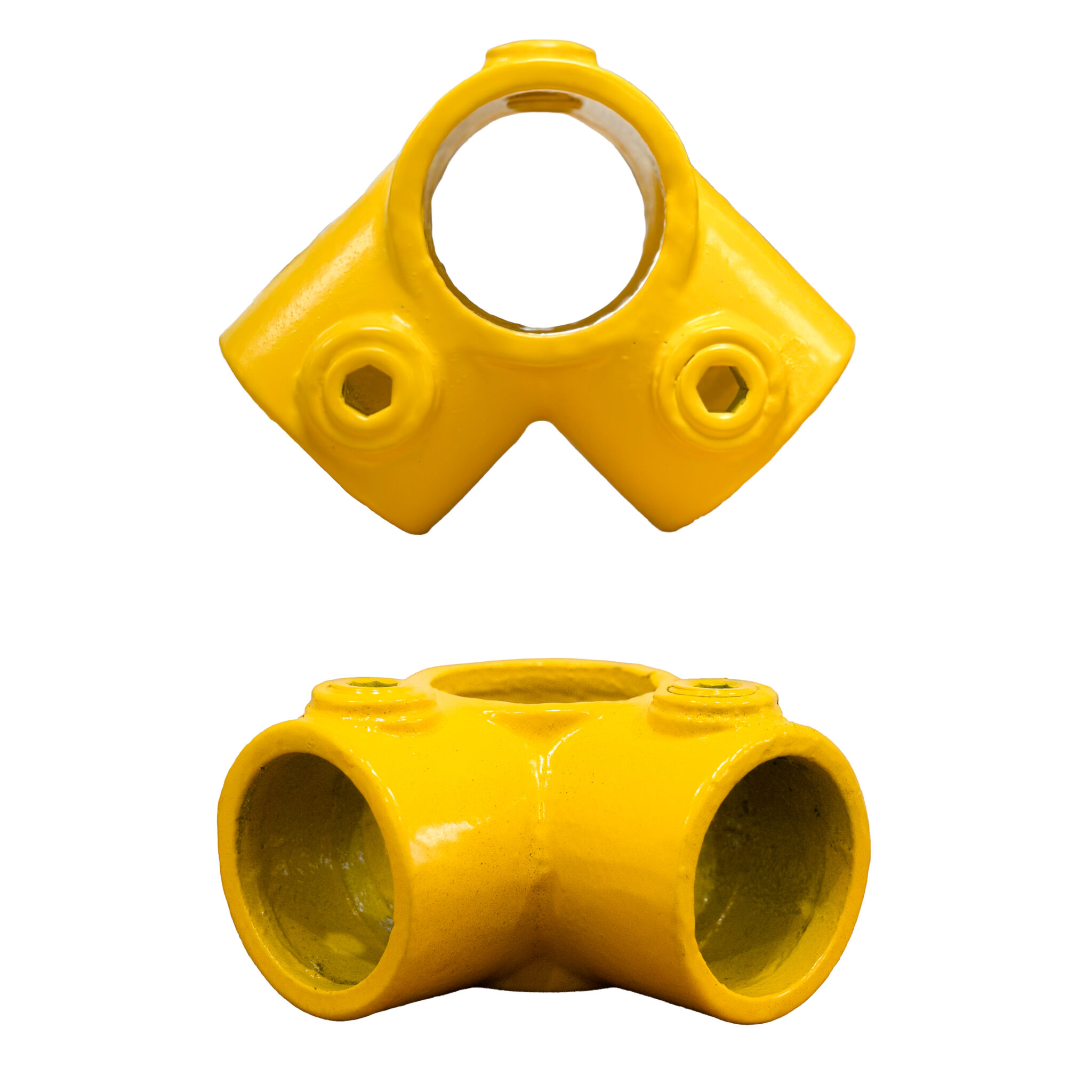 Three Way Through 34MM Key Clamp Fitting - Pipe Dream Fittings